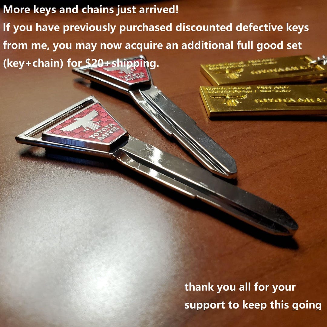 MR2 Replica Mascot Key for AW11, SW20, and ZZW30 - Etsy