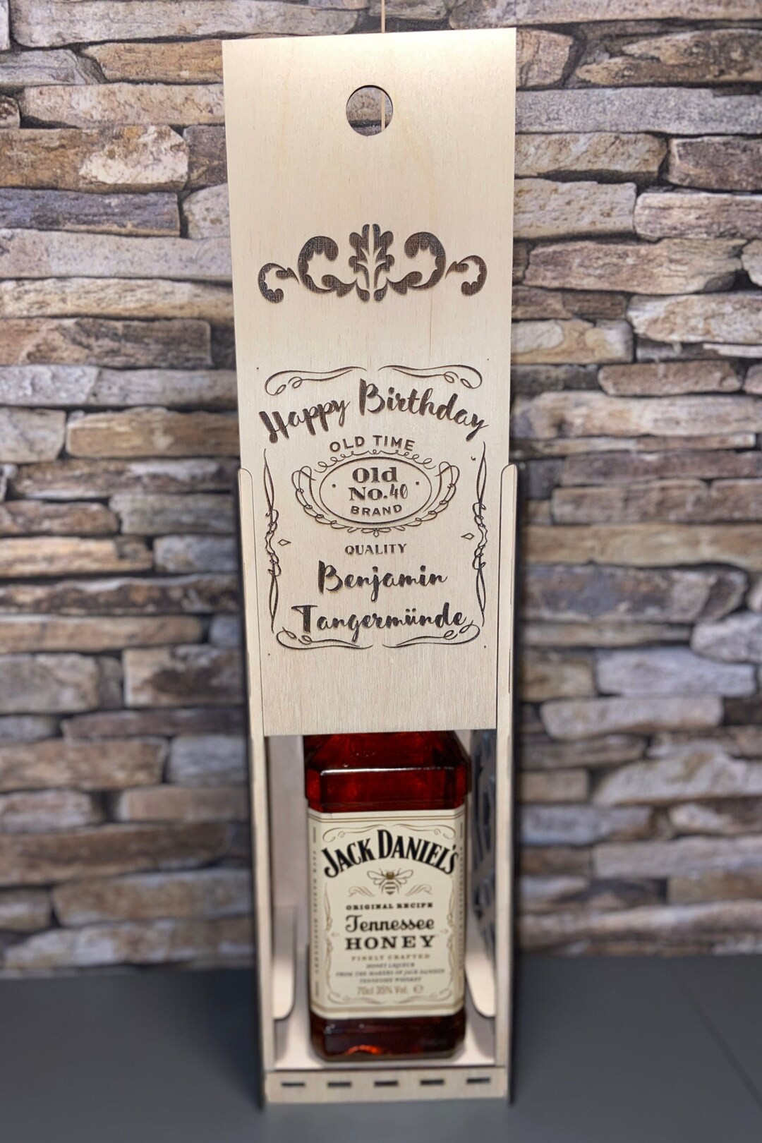 Personalized Gift Box Whiskey Birthday Gift Father's Day Round Birthday ...