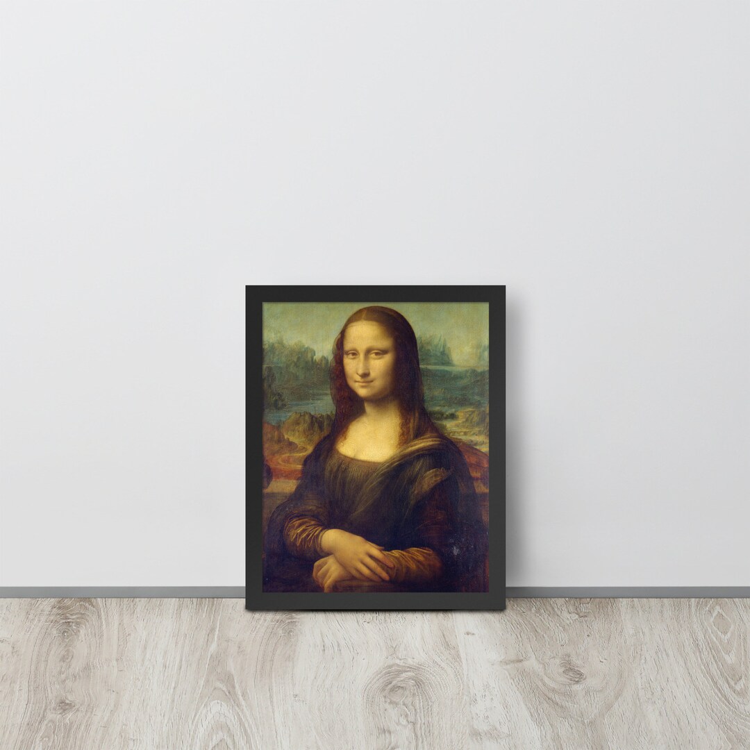 POSTER ART: Mona Lisa, Leonardo Davinci Framed Art - Etsy