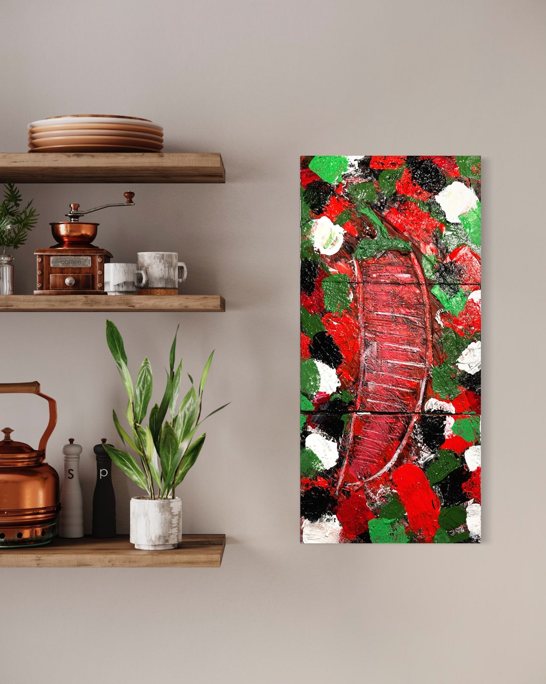 Pepper Head. Acrylic Painting. Abstract Art. Pepper Art. Food Art ...