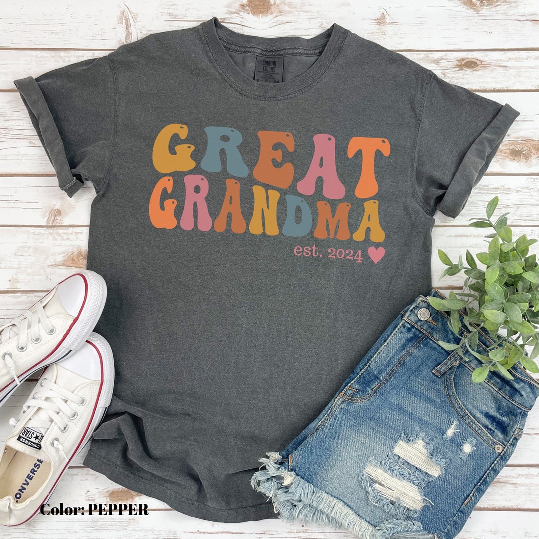 Personalized Great Grandma Shirt, Custom Tee Shirt, Est, Name ...