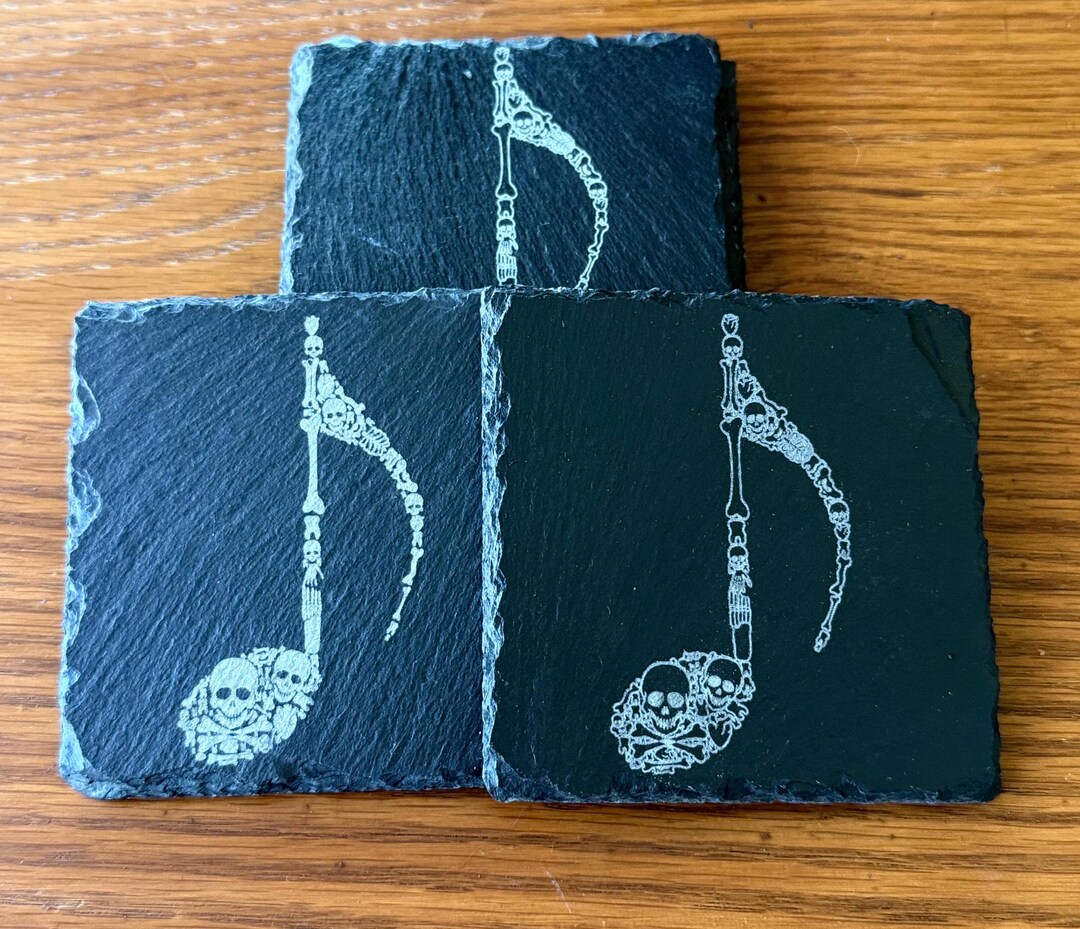 Our Death Note Slate Coasters for the Music Lover in Your Home, Bar or ...