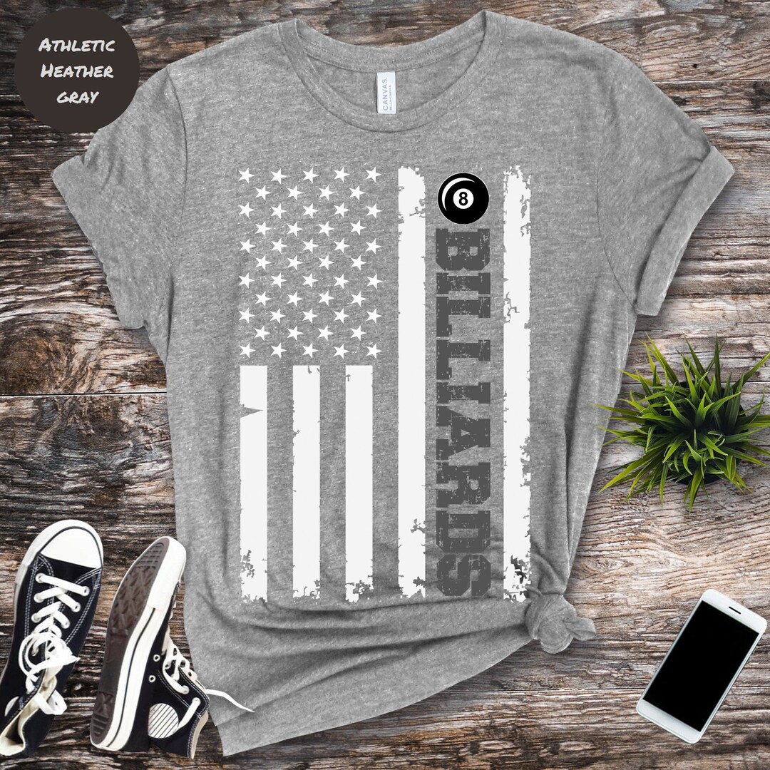 American Flag Billiards Shirt, Billiards Shirt, Billiards Gift, Pool ...