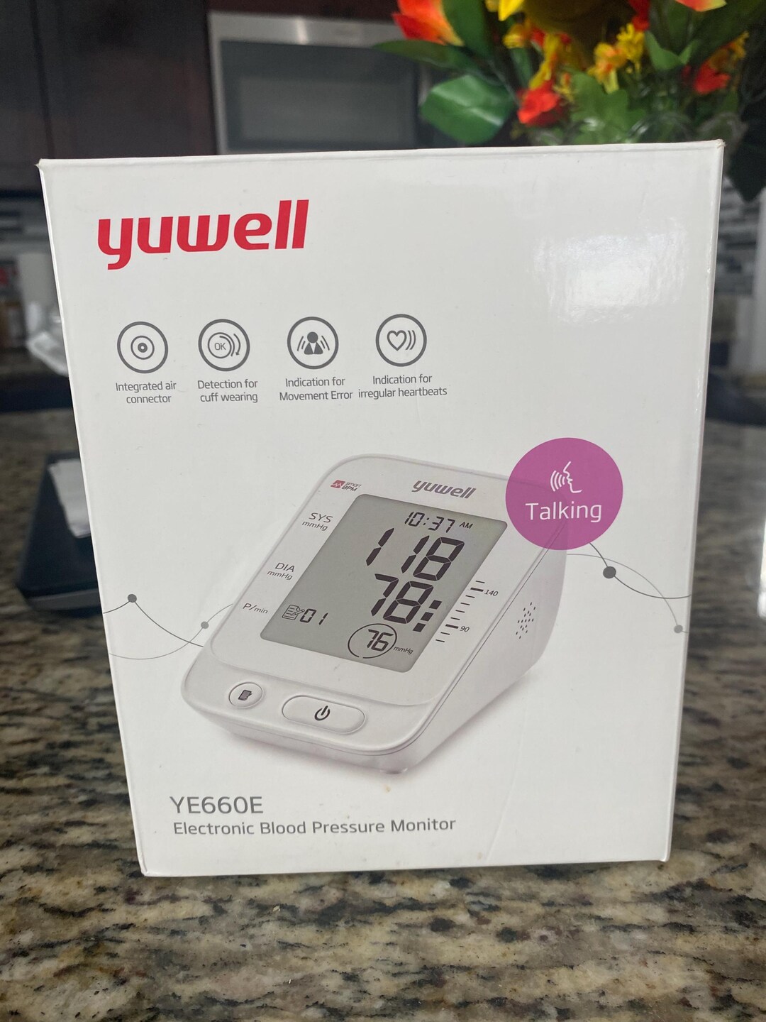 Yuwell Digital, Talking Blood Pressue Monitor W/ Large Arm Cuff. - Etsy