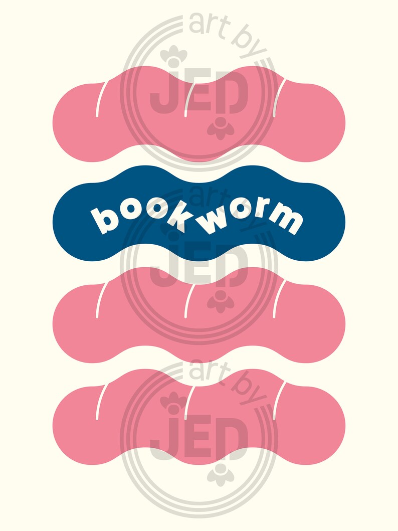 Book Lover Art Print Printable Download, Bookworm Art Print, Bookshop ...