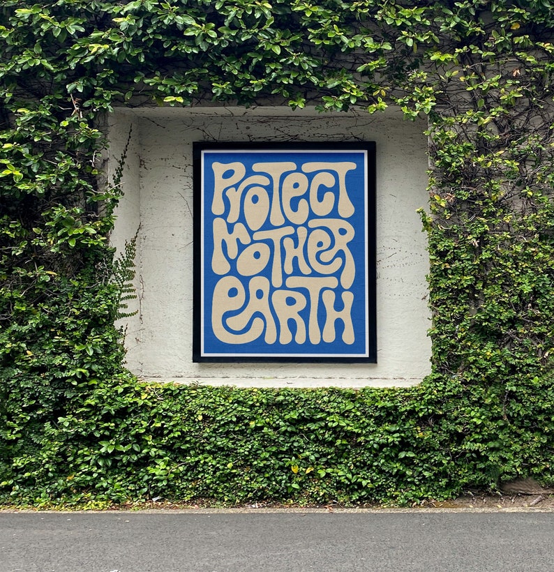 Protect Mother Earth Art Print Printable Download, Environmental ...