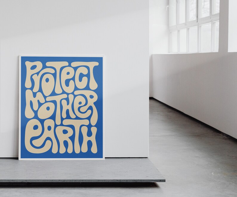 Protect Mother Earth Art Print Printable Download - Etsy