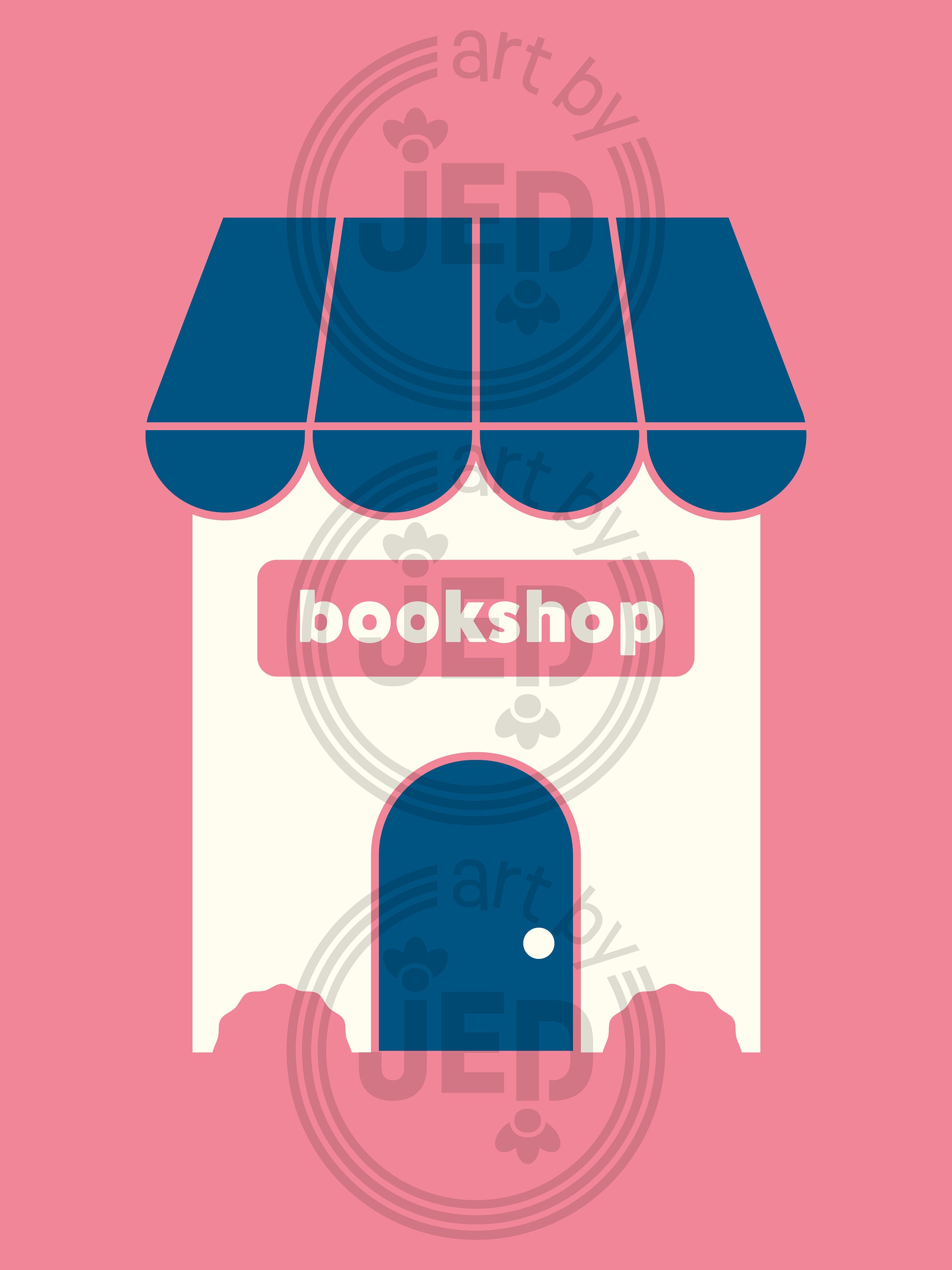 Book Lover Art Print | Printable Download, Bookworm Art Print, Bookshop ...
