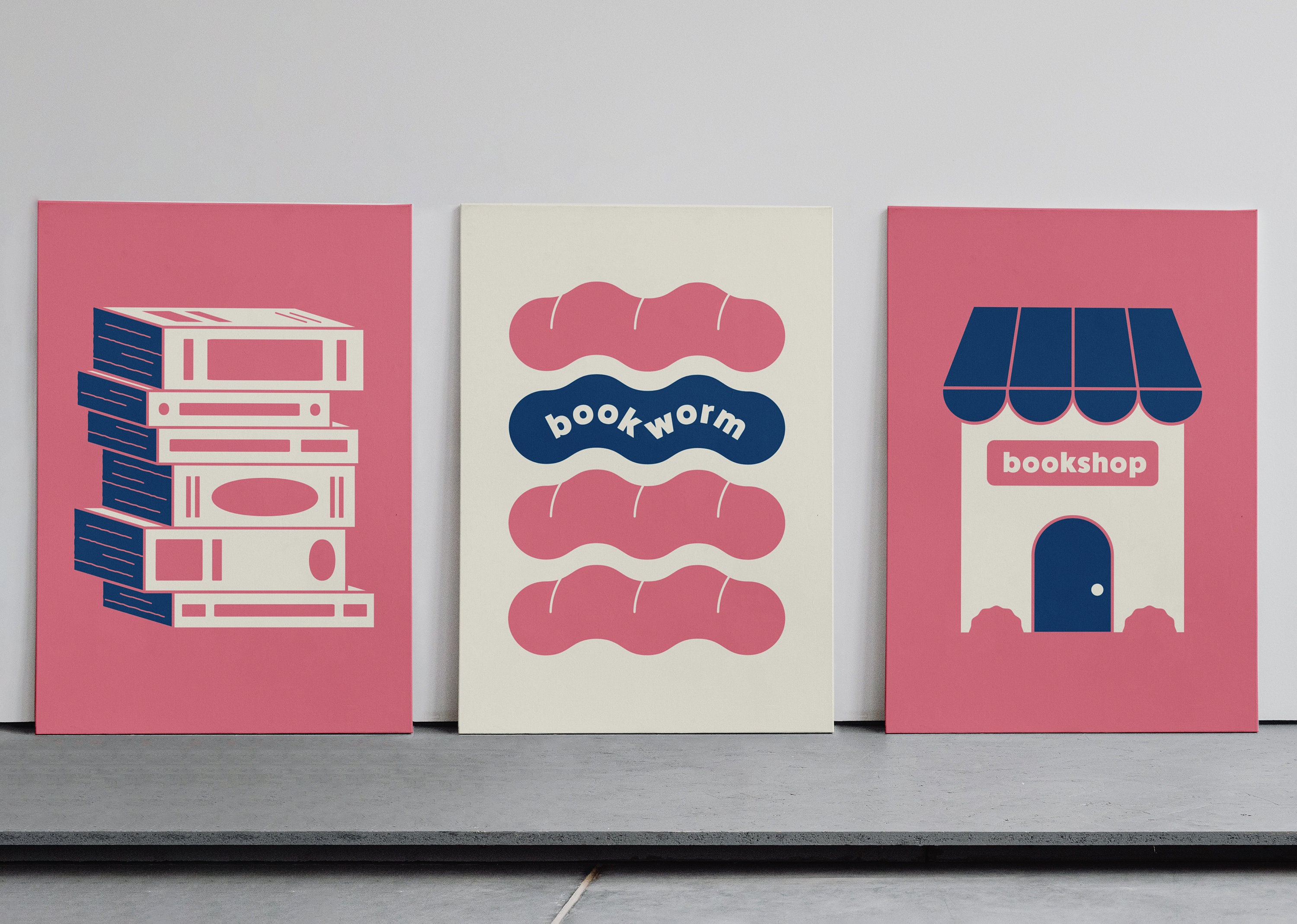 Book Lover Art Print | Printable Download, Bookworm Art Print, Bookshop ...