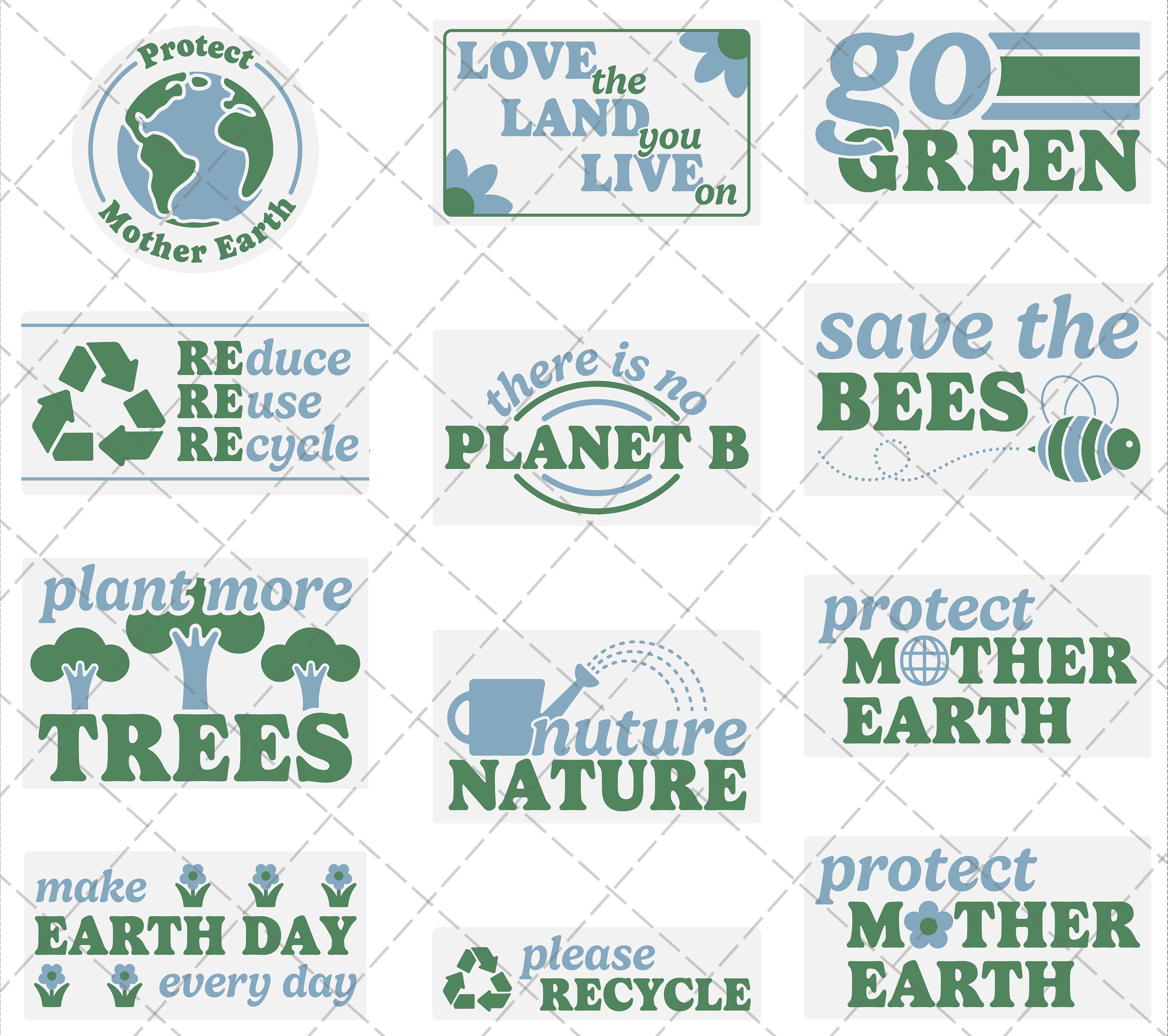 Earth Day SVG Bundle | Sustainability Clipart (digital Download) - Etsy