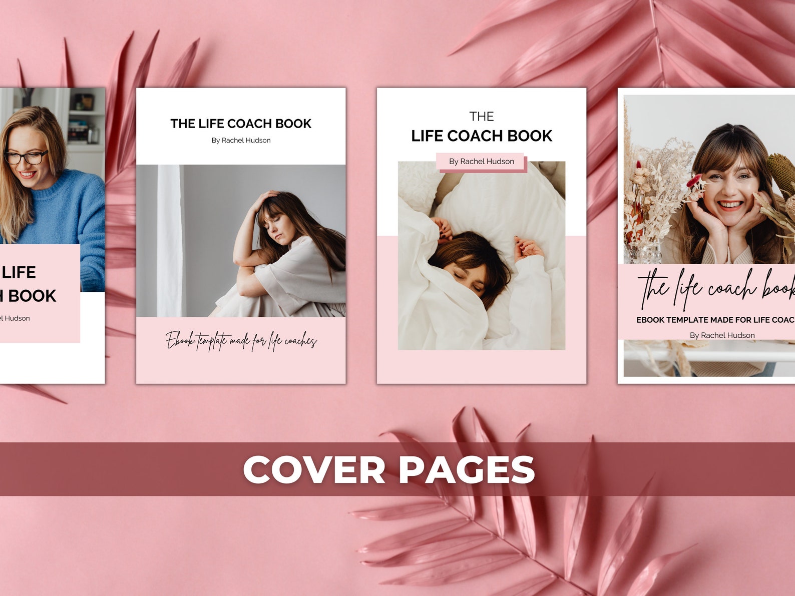 Ebook Template Canva Minimalist, Pink Ebook Canva Template, Life Coach ...
