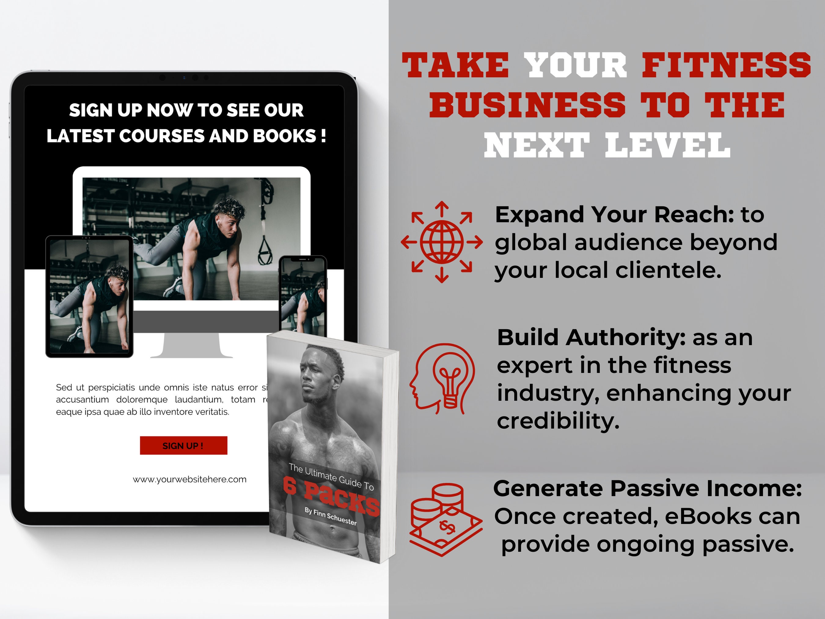 Fitness Ebook Template, Ebook Template, Fitness Coach Template Guide ...