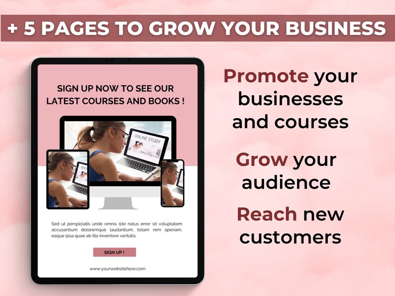 Ebook Template Canva Minimalist, Pink Ebook Canva Template, Life Coach ...