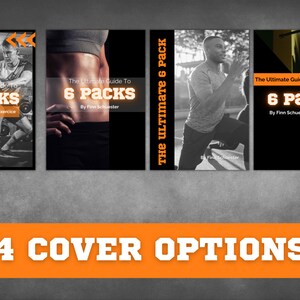 Fitness Program Ebook Template, Orange Ebook Template Canva, Fitness Coach Template, Personal ...