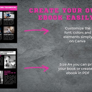 50 Pages Fitness Program Ebook Template, Pink Ebook Template for ...