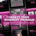 50 Pages Fitness Program Ebook Template, Pink Ebook Template for ...