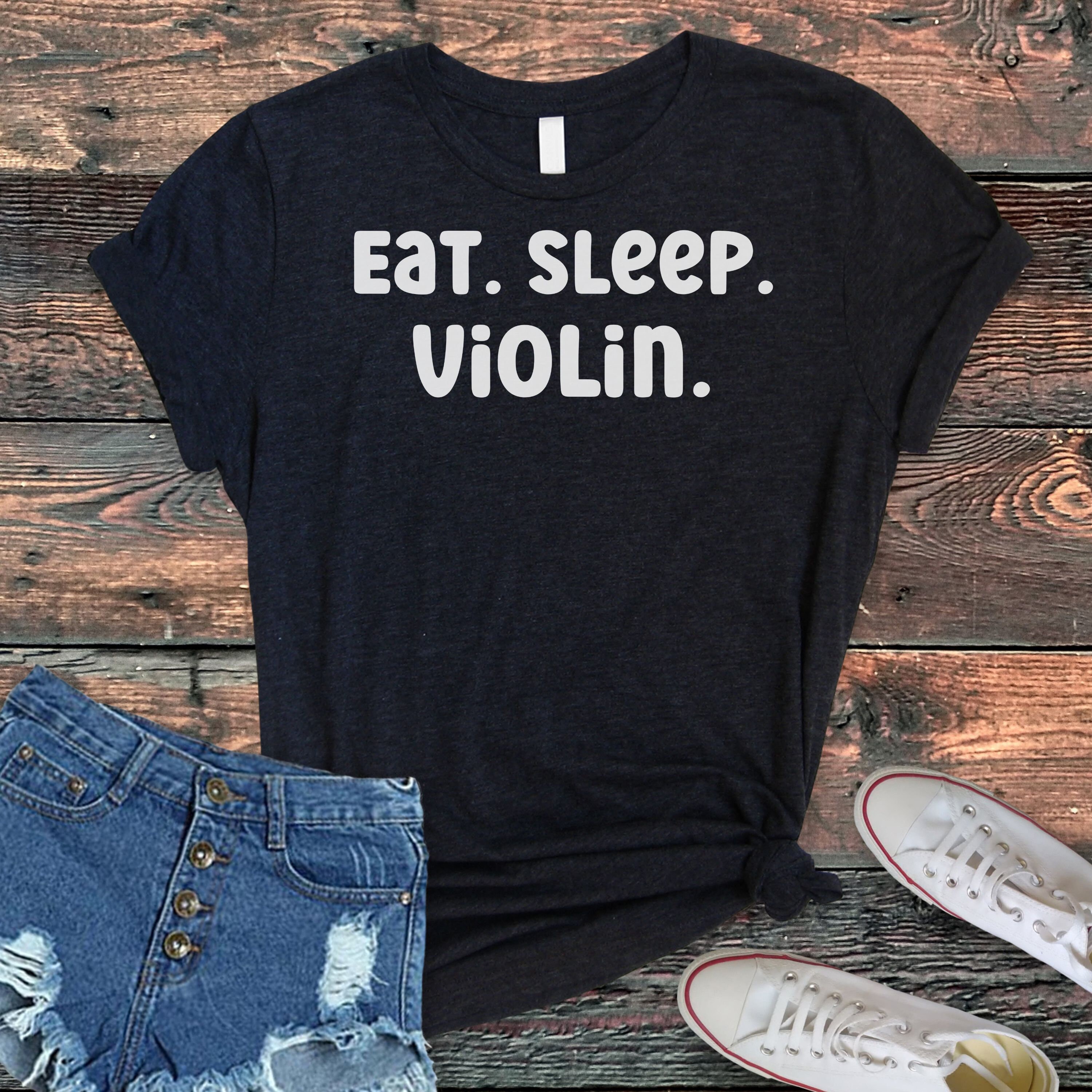 Eat Sleep Violin, Violinist Gift, Violin Shirt, Music Teacher Gift ...