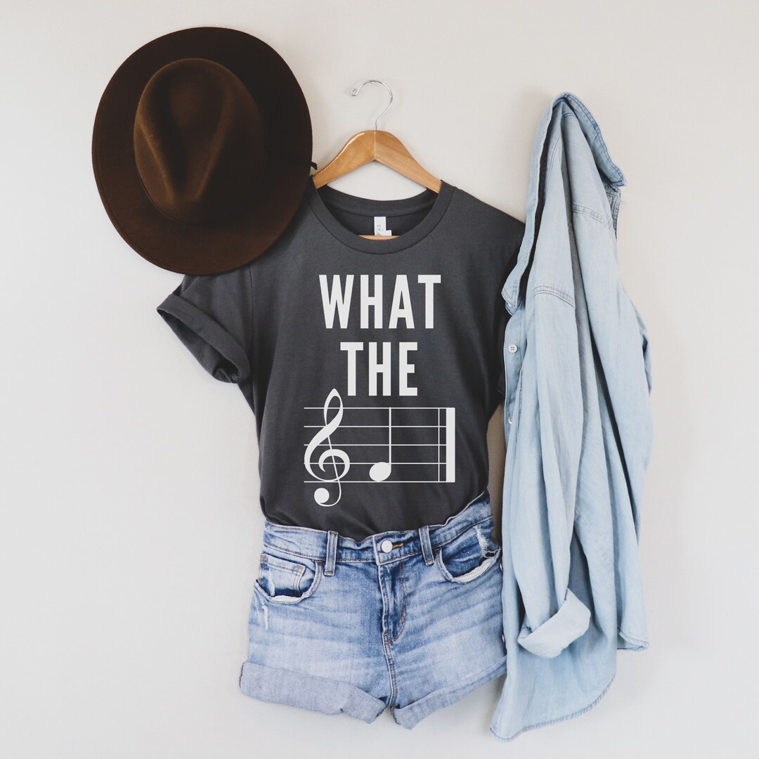 What the F Musical Note Shirt, Musician Shirt, Music Lover Shirt, Funny ...