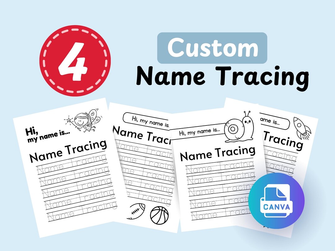 Pre-k Custom Name Tracing Worksheet, Name Tracing, Name Worksheet ...