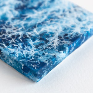 Miniature Painting Ocean Mini Painting Original Art Acrylic Tiny Beach ...