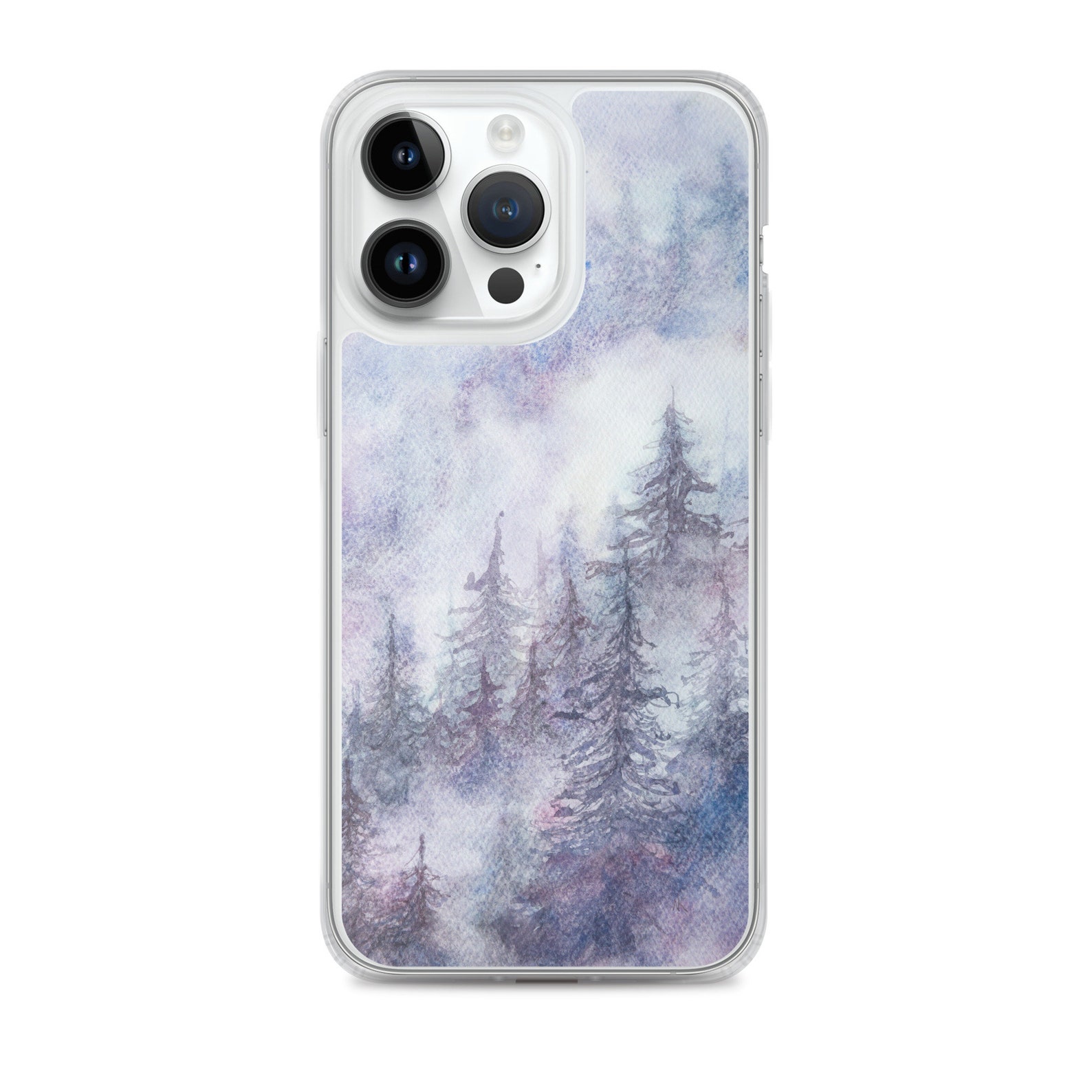 Watercolor Winter Snowy Forest Phone Case Christmas Phone - Etsy