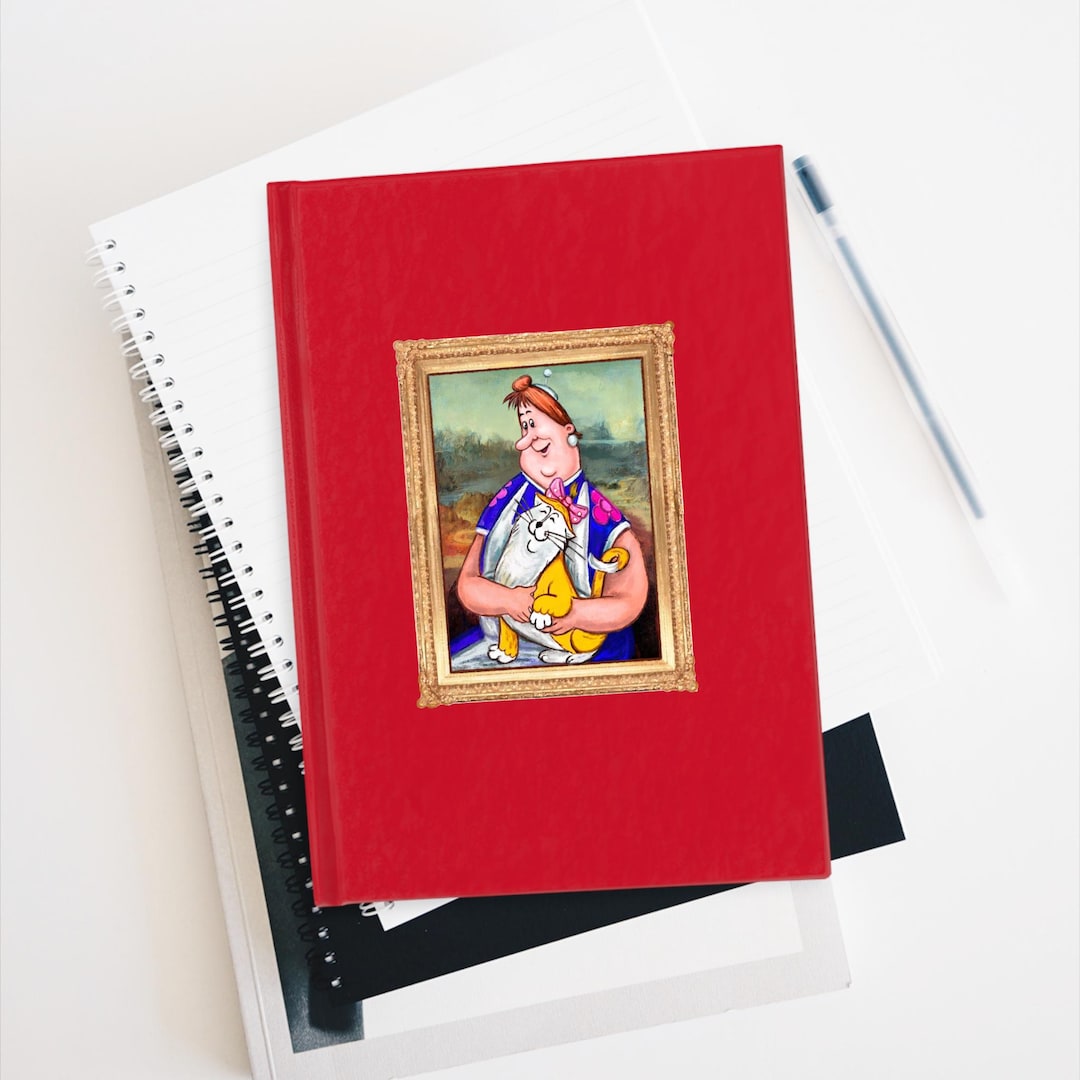 Freken Bok as Mona Lisa Cute Notebook Soviet Cartoon Nostalgia - Etsy