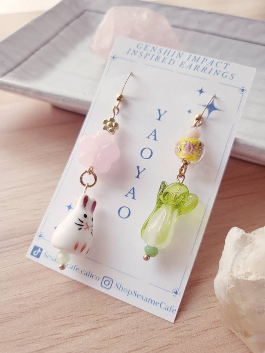 Yaoyao Earrings | Genshin Impact Inspired Earrings | Sumeru | Cosplay ...