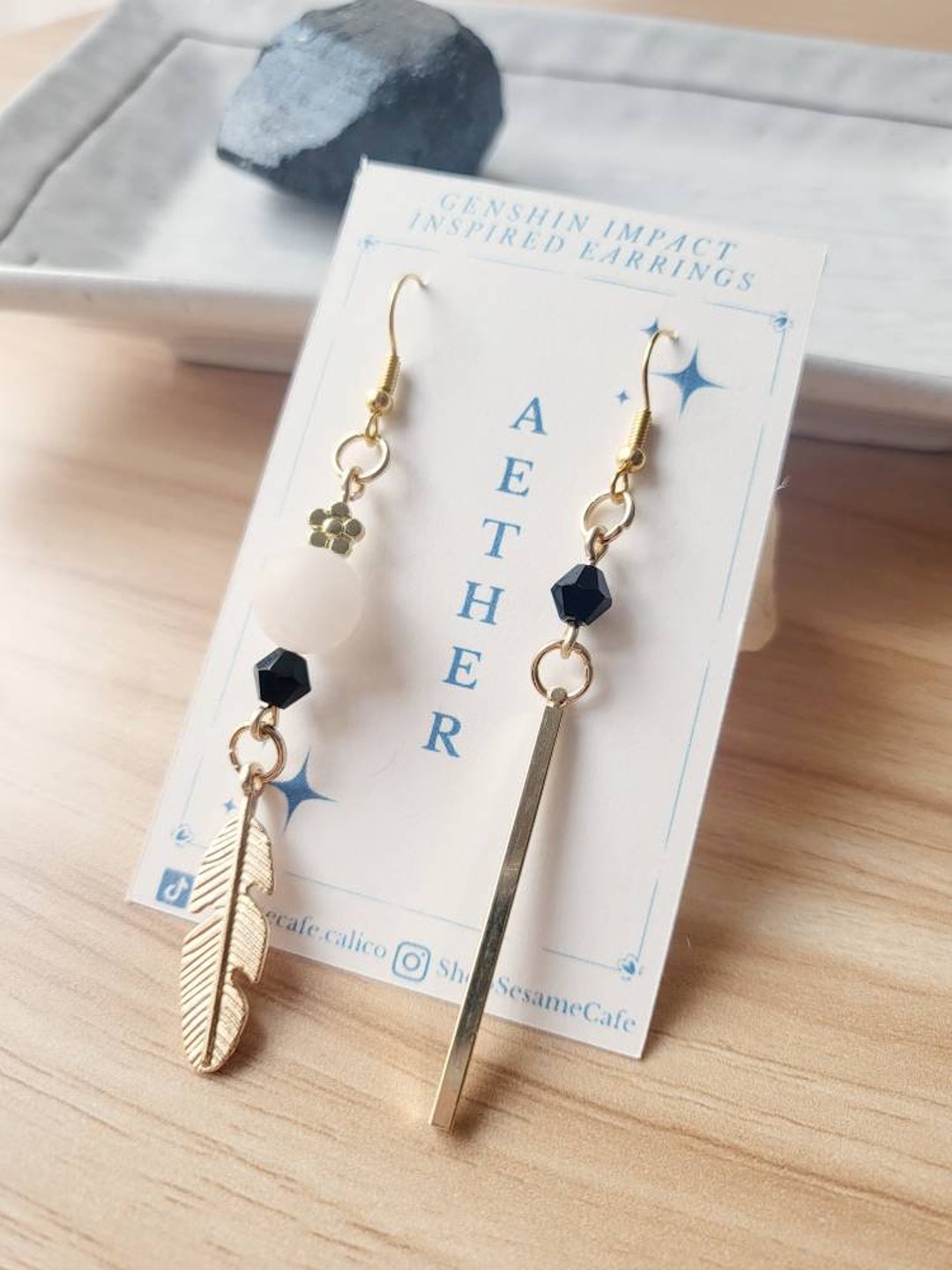 Aether Traveler Earrings | Genshin Impact Inspired | Cosplay Earrings ...