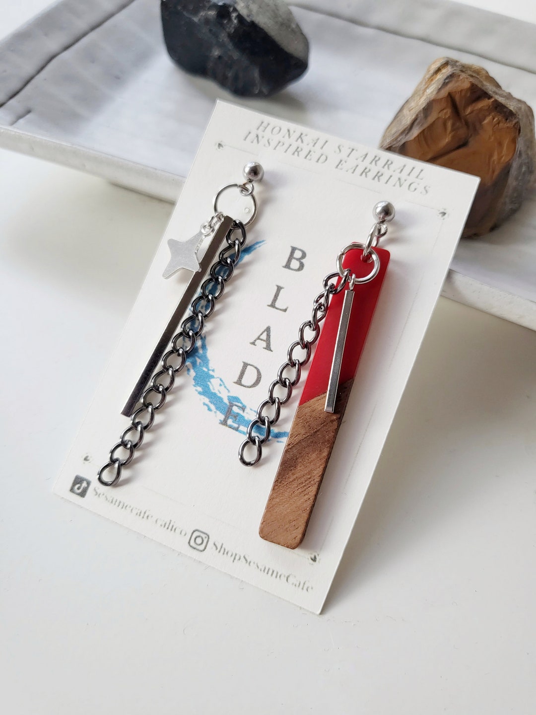 Blade Inspired Earrings | Honkai Star Rail Inspired Earrings | Cosplay ...