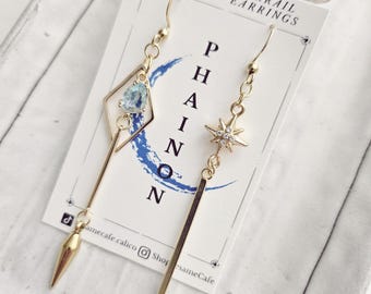 Phainon Earrings Silver | Honkai Star Rail Inspired | Cosplay Accessory ...