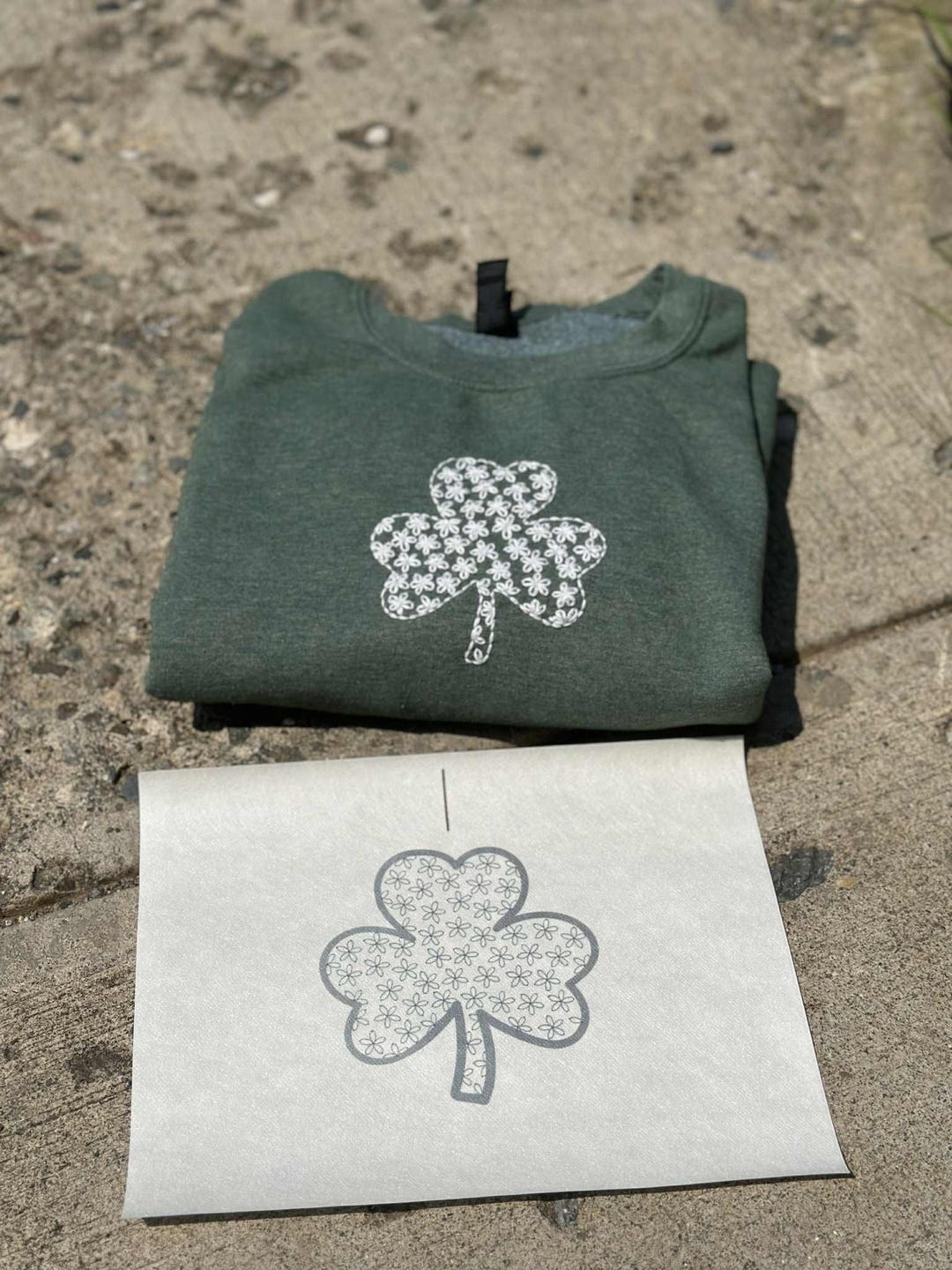 Irish Shamrock Embroidery Pattern: Water Soluble Clover Design - Etsy