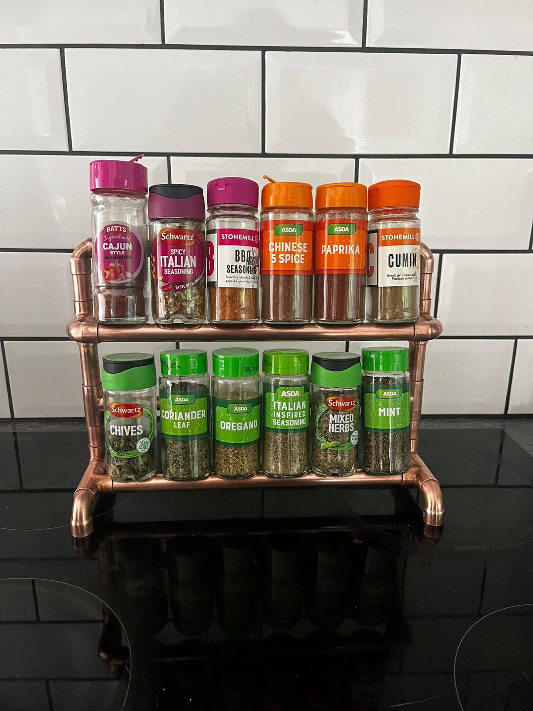 Copper Pipe Spice Rack - Etsy UK