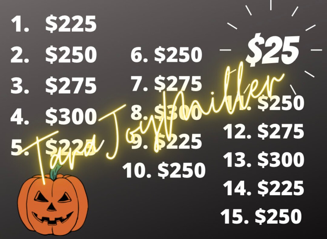 Bingo - Raffle Boards - Etsy