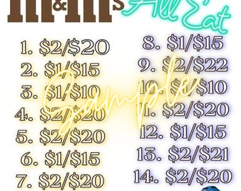 Bingo Raffle Board - Etsy