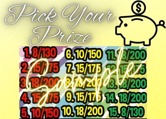 Bingo Raffle Board - Etsy