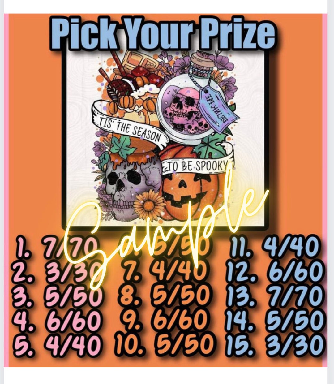 Bingo Raffle Board - Etsy