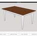 Shaker Style Dining Table - Drawings / Plans - Etsy