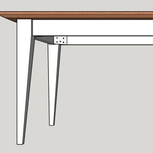 Shaker Style Dining Table - Drawings / Plans - Etsy