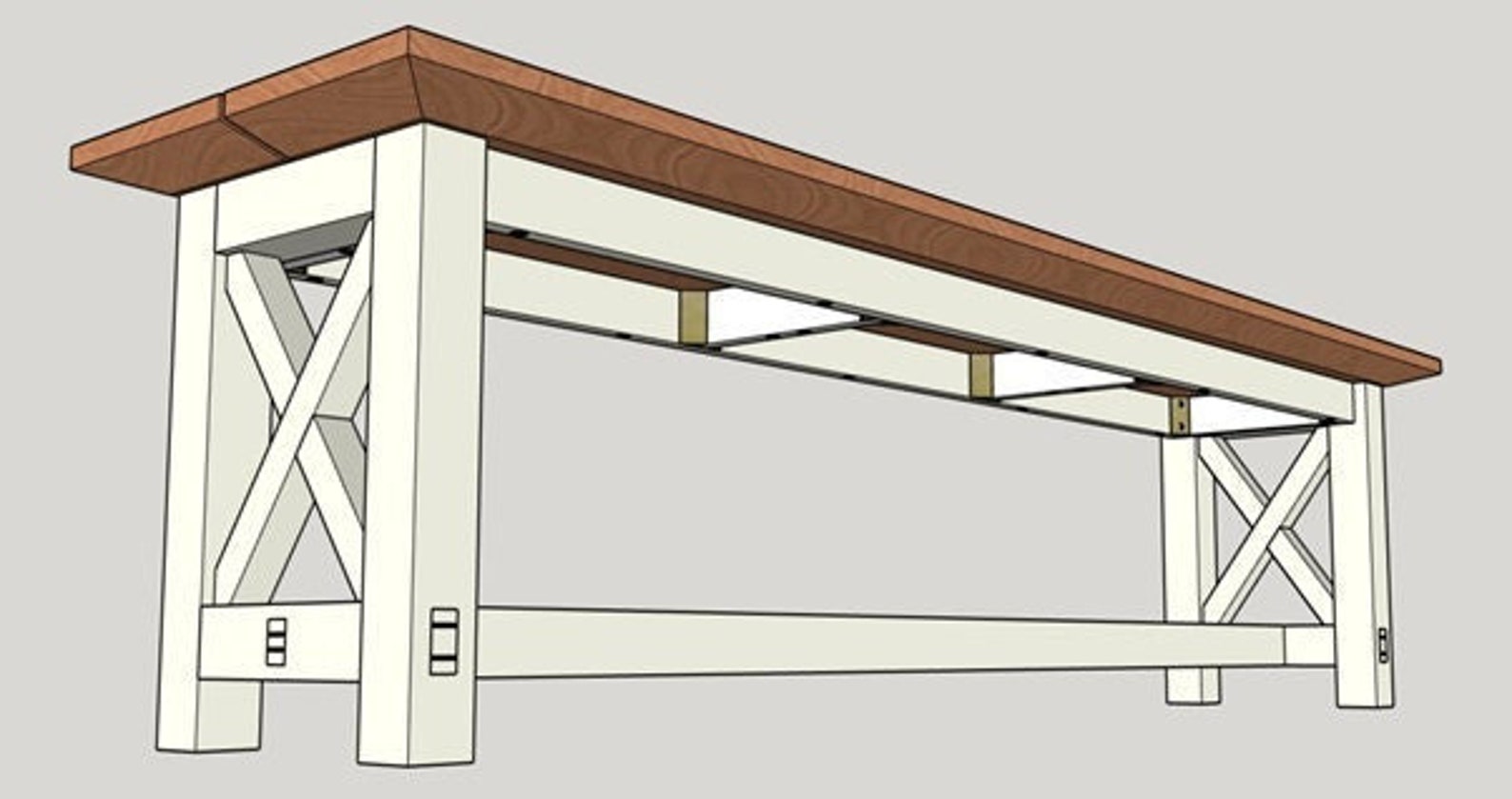 Shaker Style Outdoor Bench Seat - Etsy