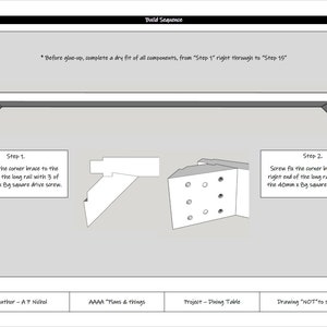 Shaker Style Dining Table - Drawings / Plans - Etsy