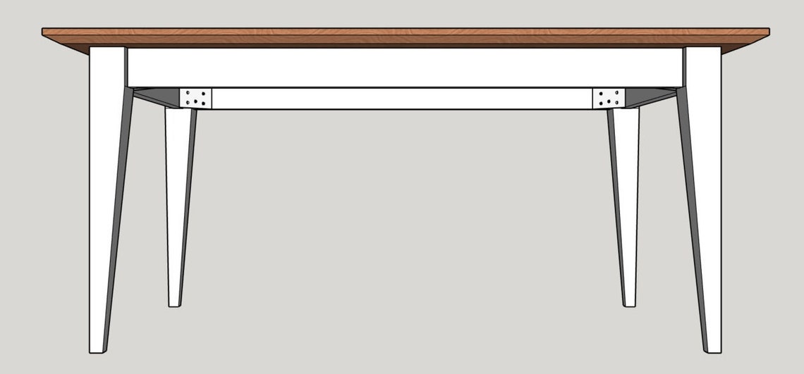 Shaker Style Dining Table - Drawings / Plans - Etsy