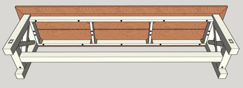 Shaker Style Outdoor Bench Seat - Etsy
