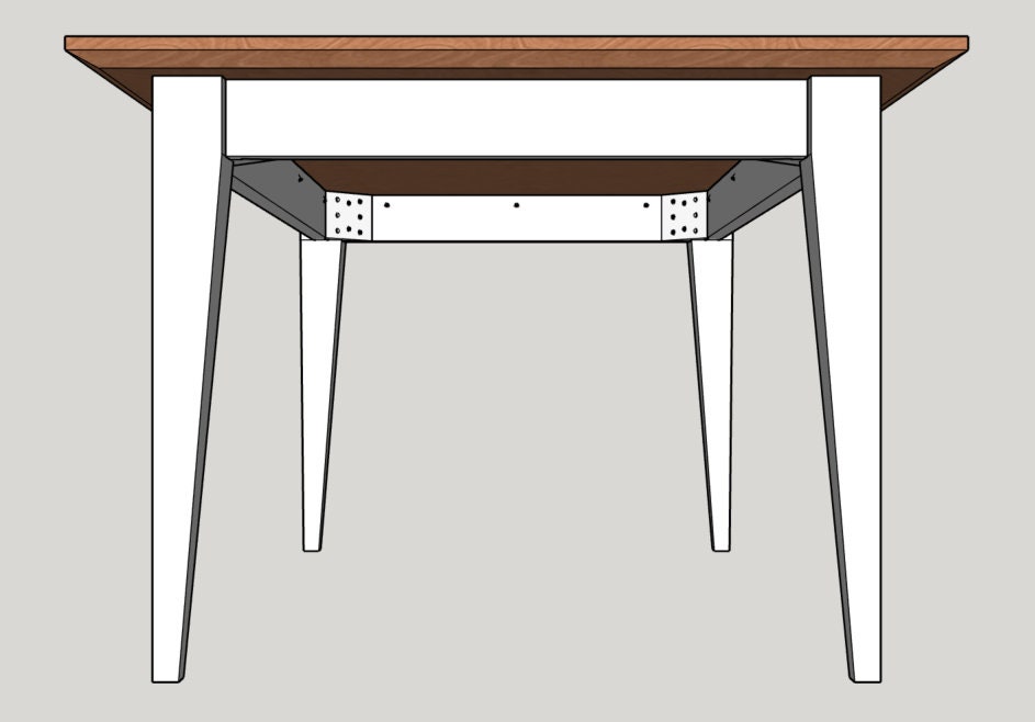 Shaker Style Dining Table - Drawings / Plans - Etsy