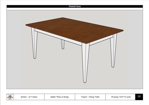 Shaker Dining Table Plans