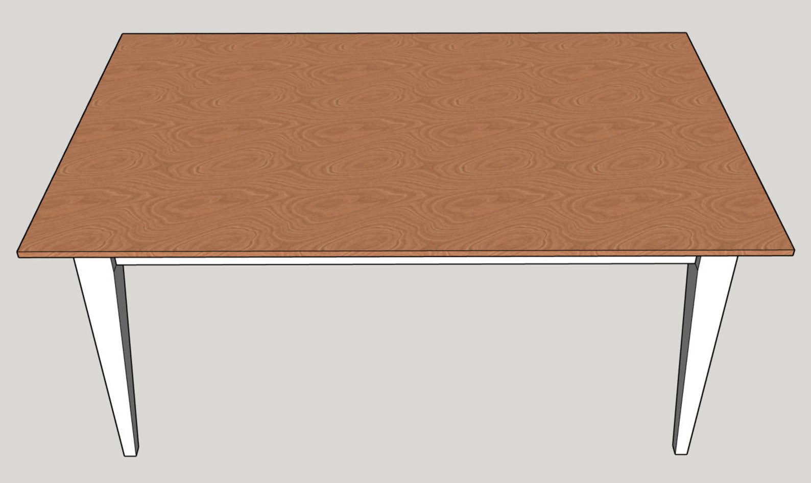 Shaker Style Dining Table - Drawings / Plans - Etsy