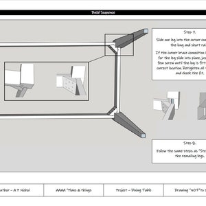 Shaker Style Dining Table - Drawings / Plans - Etsy