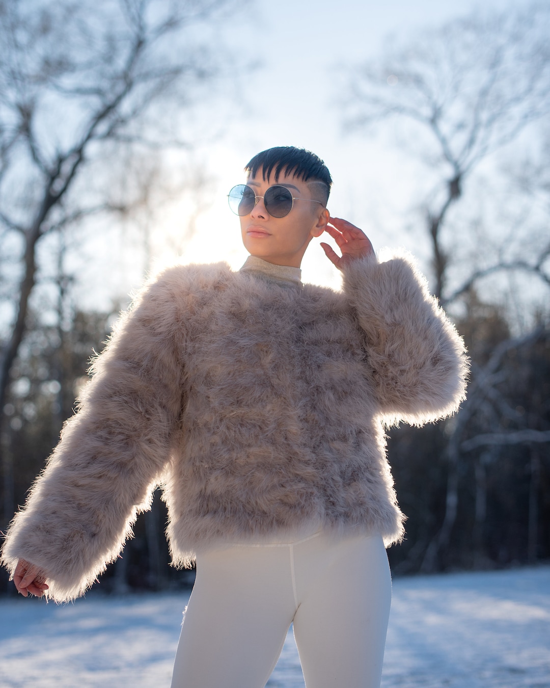 Silver WEDDING Fluffy Feather Jacket - Women's Sienna Fall Winter ...