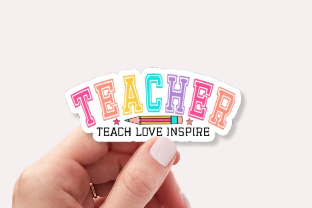 Teacher Sticker - Water Bottle Sticker - Teacher Gift - Cute Teacher ...