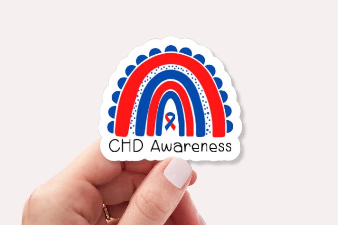 CHD Awareness Sticker - Heart Defect Awareness Decal - Support CHD ...