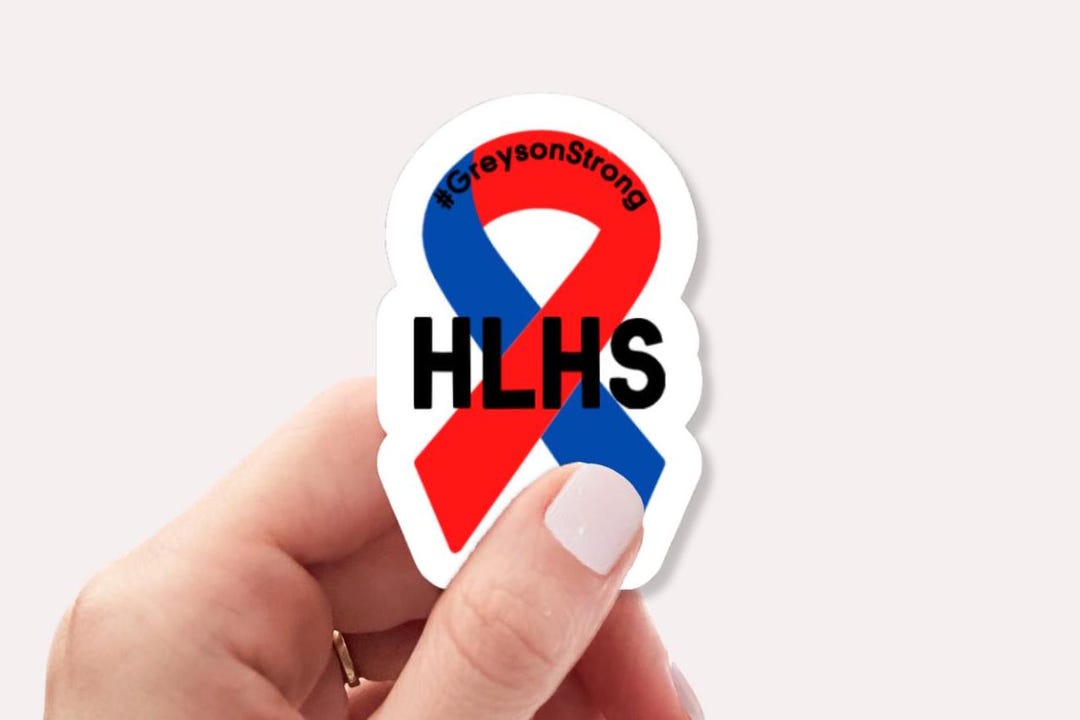 Custom HLHS Ribbon Sticker – Personalized Heart Warrior Decal, Add a ...